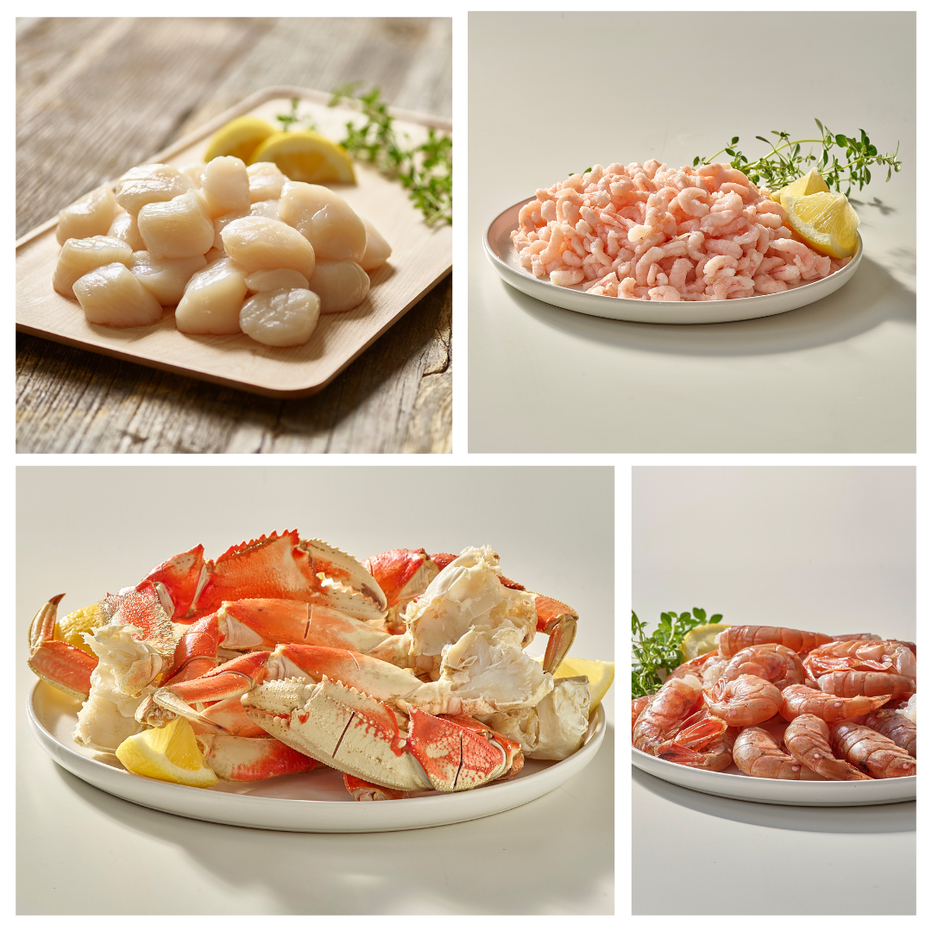 Shellfish Lovers Bundle, Crab, Spot Prawns, Shrimp & Scallops – Premier ...